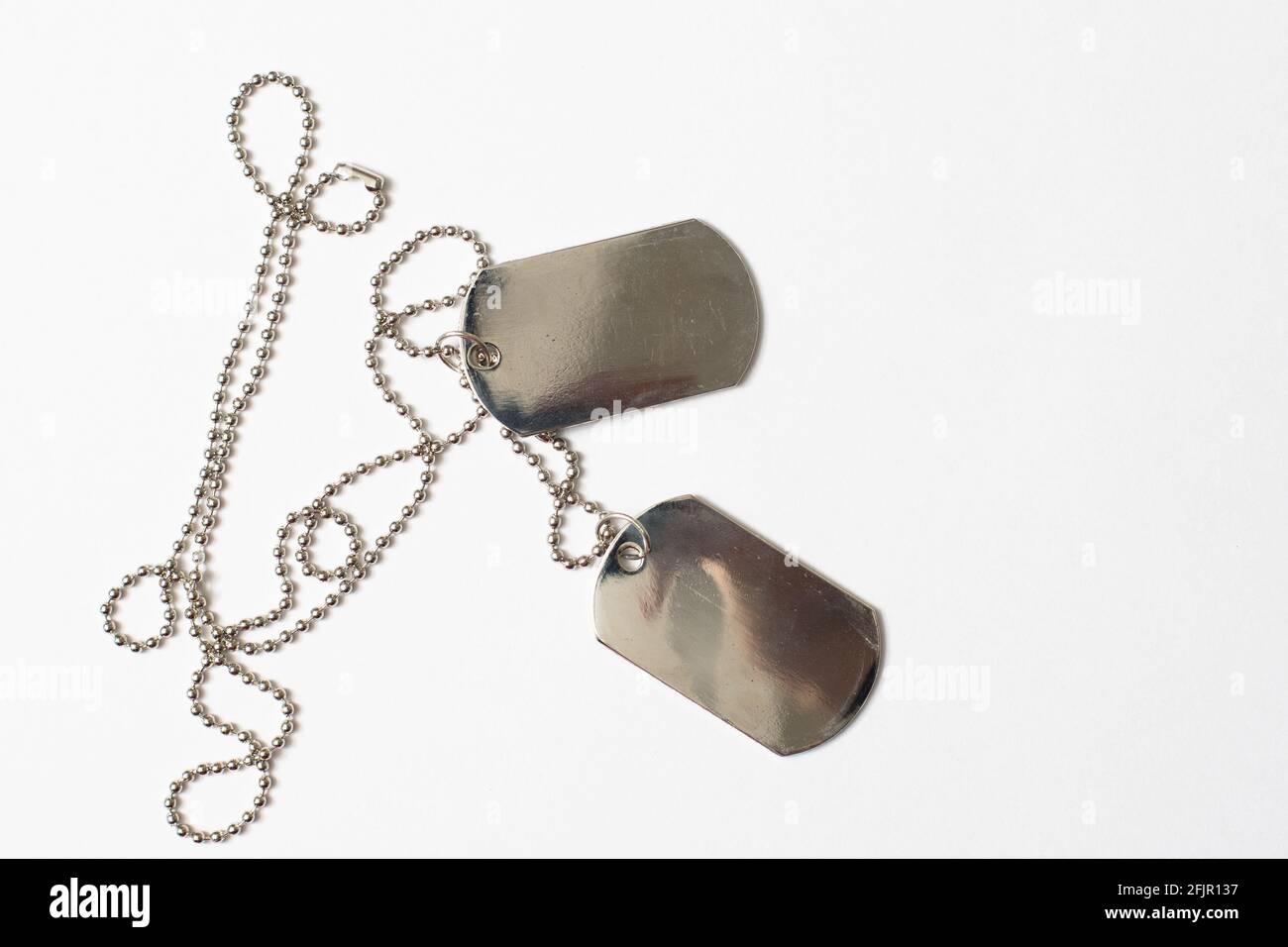 dog tag, army chains, army badge on the light background Stock Photo ...