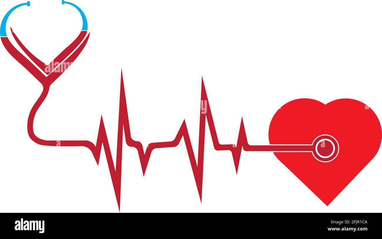art design health medical heart beat pulse Stock Vector Image & Art - Alamy