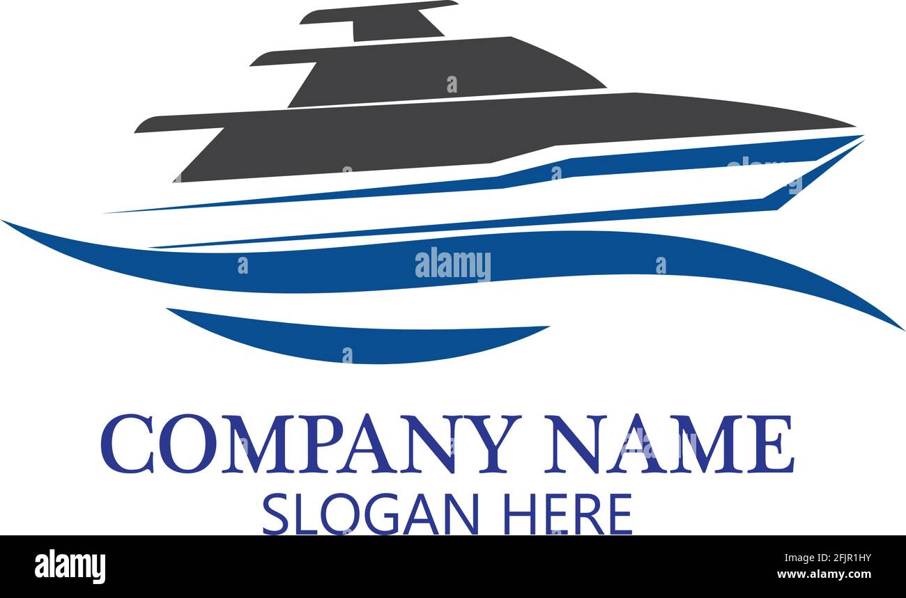 boat logo template,ship icon design,illustration element vector Stock ...