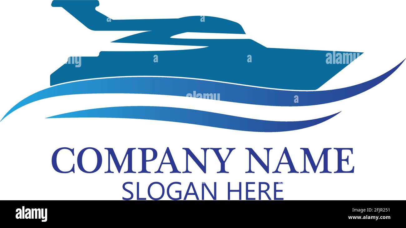 boat logo template,ship icon design,illustration element vector Stock ...