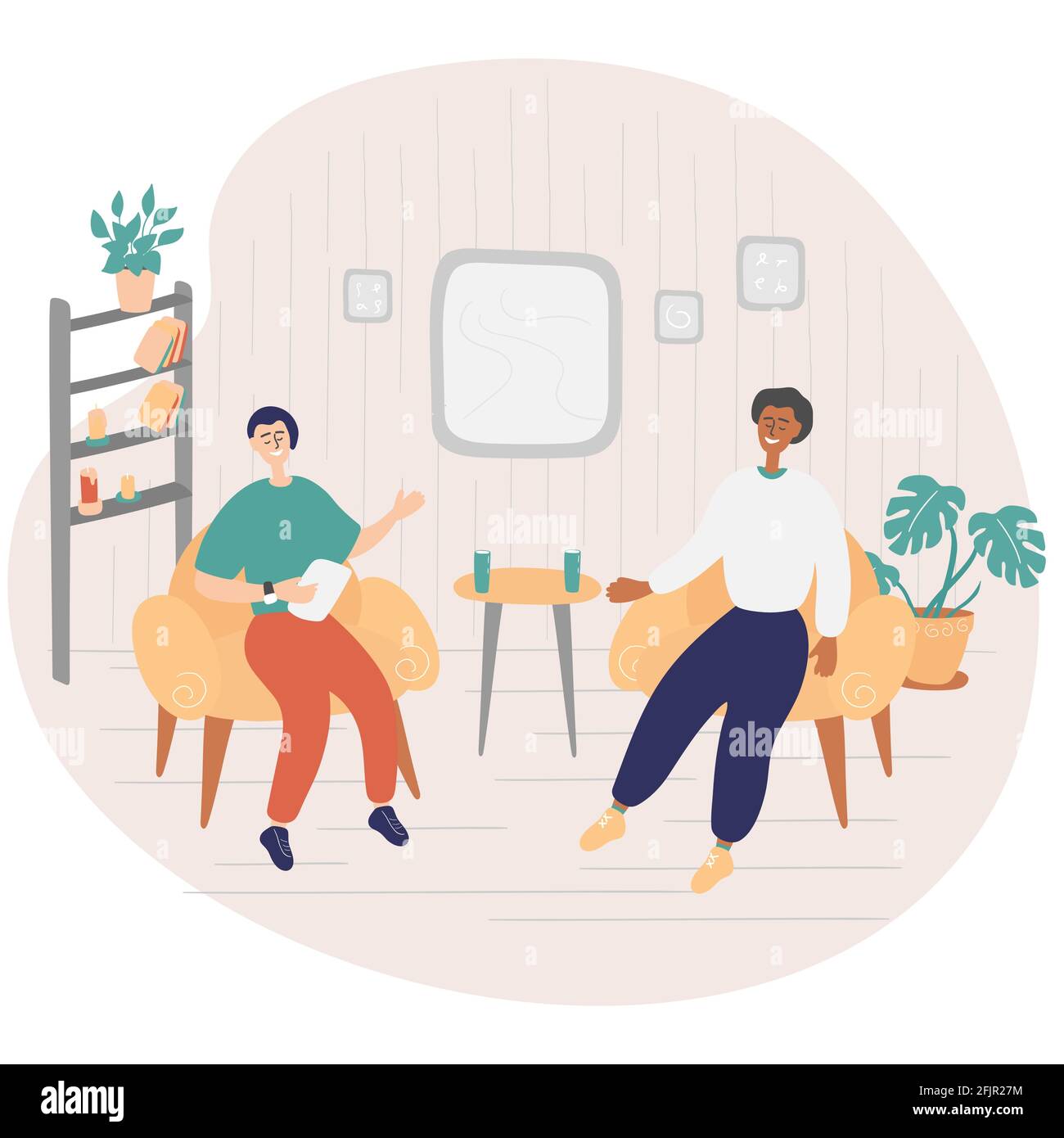 Tv presenter report on Stock Vector Images - Alamy