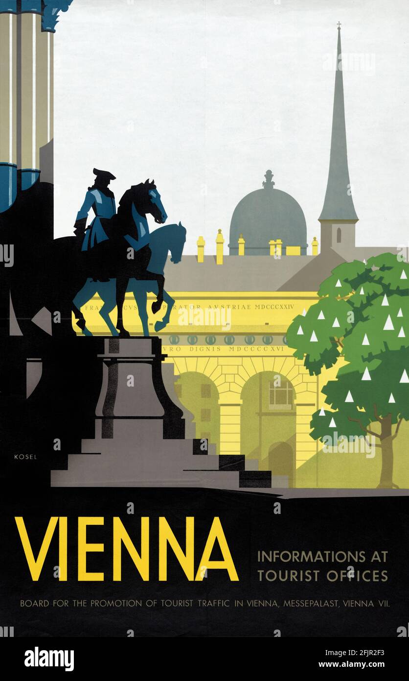 Vintage wien poster hi-res stock photography and images - Alamy