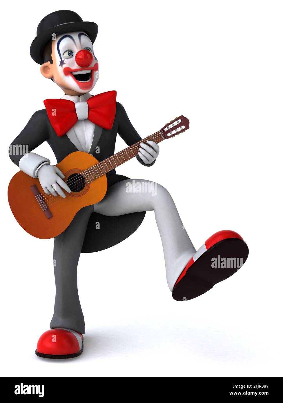 Fun clown - 3D Illustration Stock Photo - Alamy