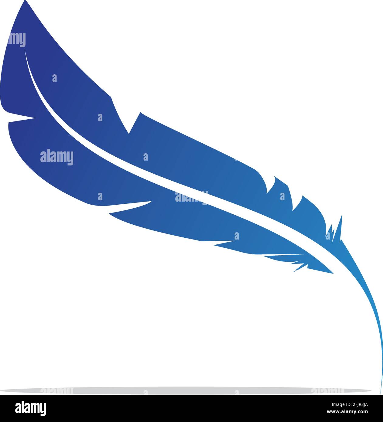 feather pen write sign logo template app icons Stock Vector Image & Art ...