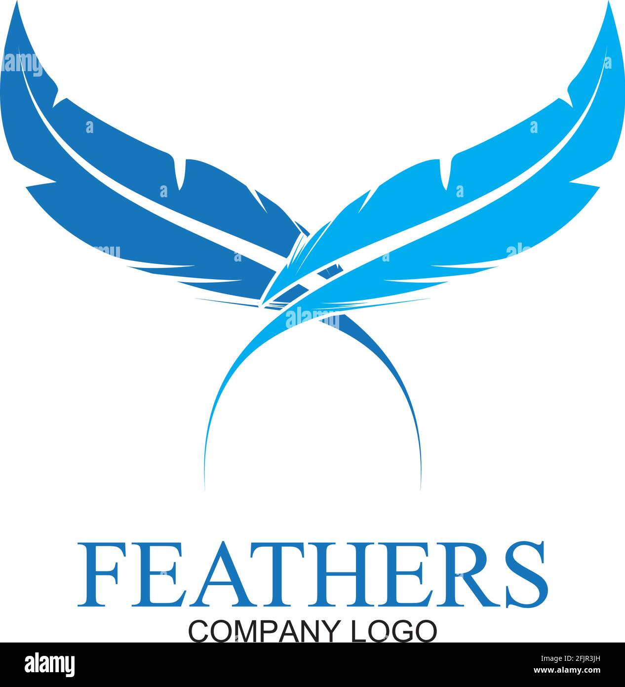 feather pen write sign logo template app icons Stock Vector Image & Art ...