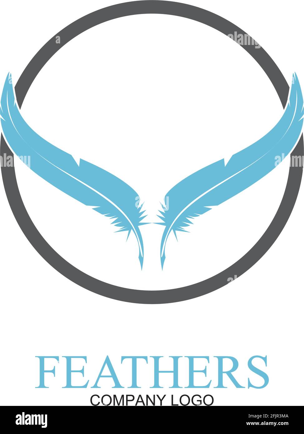 feather pen write sign logo template app icons Stock Vector Image & Art ...