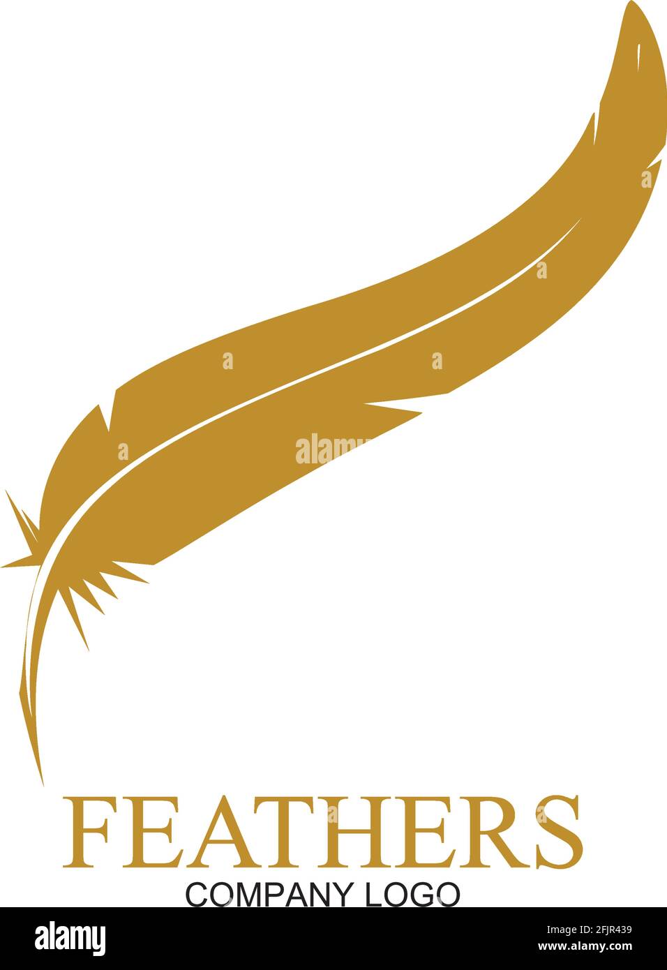 feather pen write sign logo template app icons Stock Vector Image & Art ...