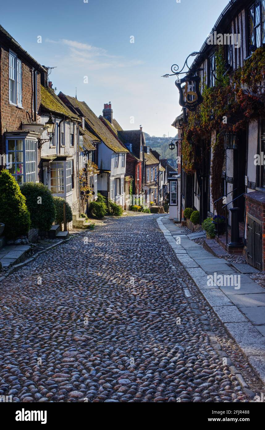 mermaid street in rye early evening Stock Photo - Alamy