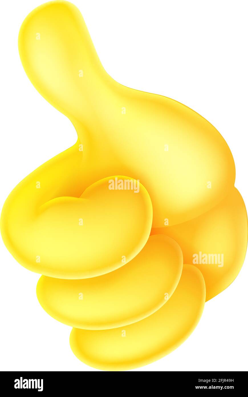 Thumbs Up Hand Cartoon Emoticon Icon Stock Vector Image & Art - Alamy