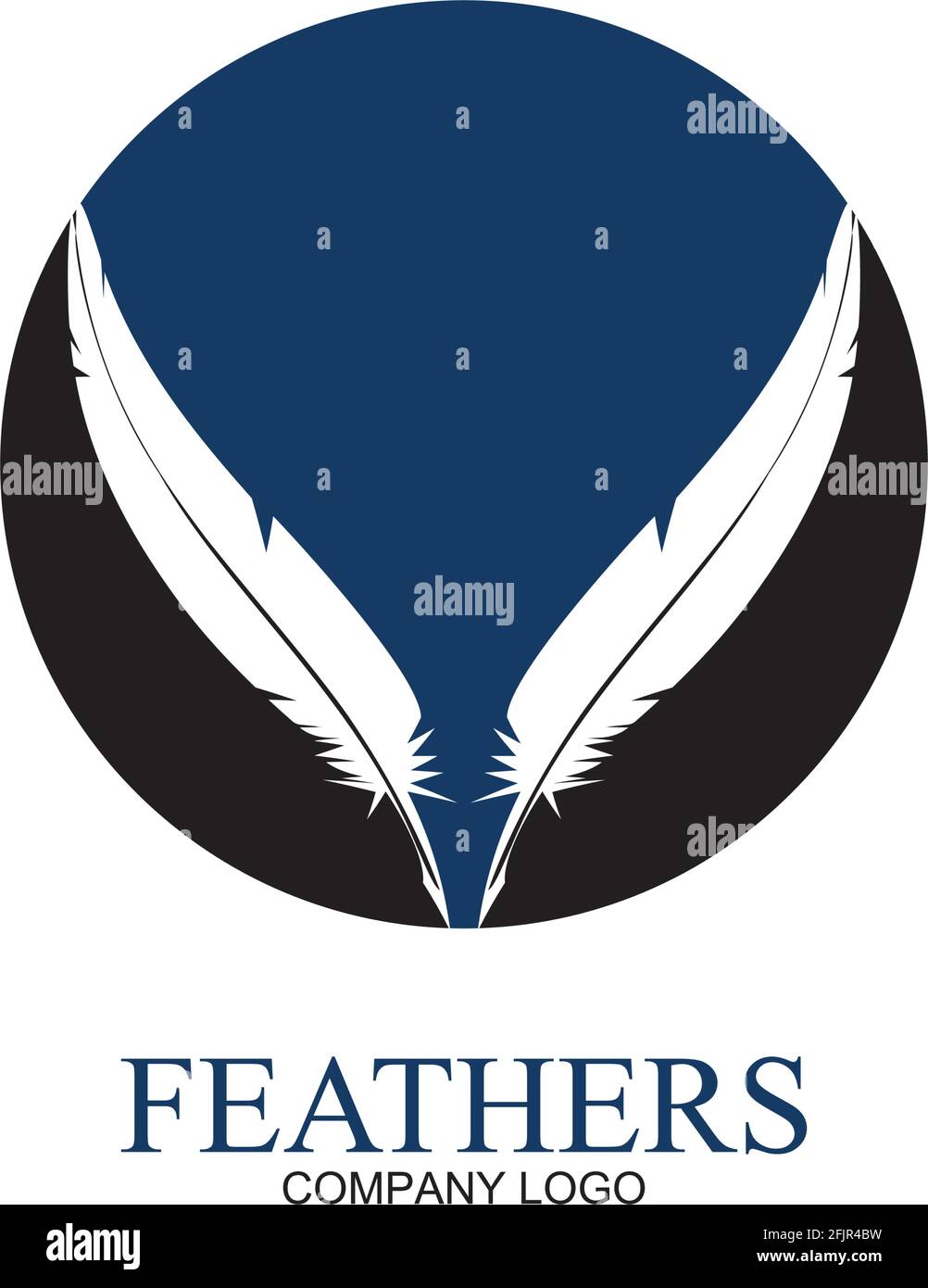 feather pen write sign logo template app icons Stock Vector Image & Art ...