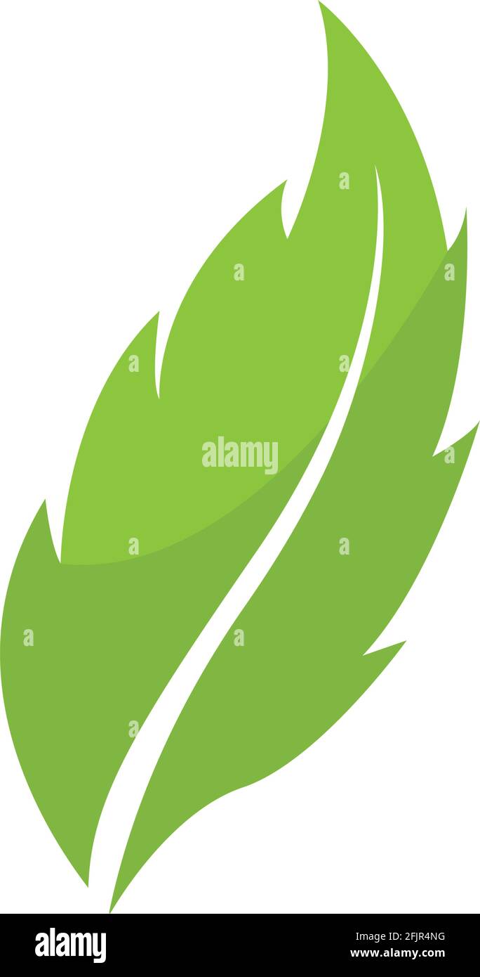 Leaf logo vector icon design template Stock Vector Image & Art - Alamy