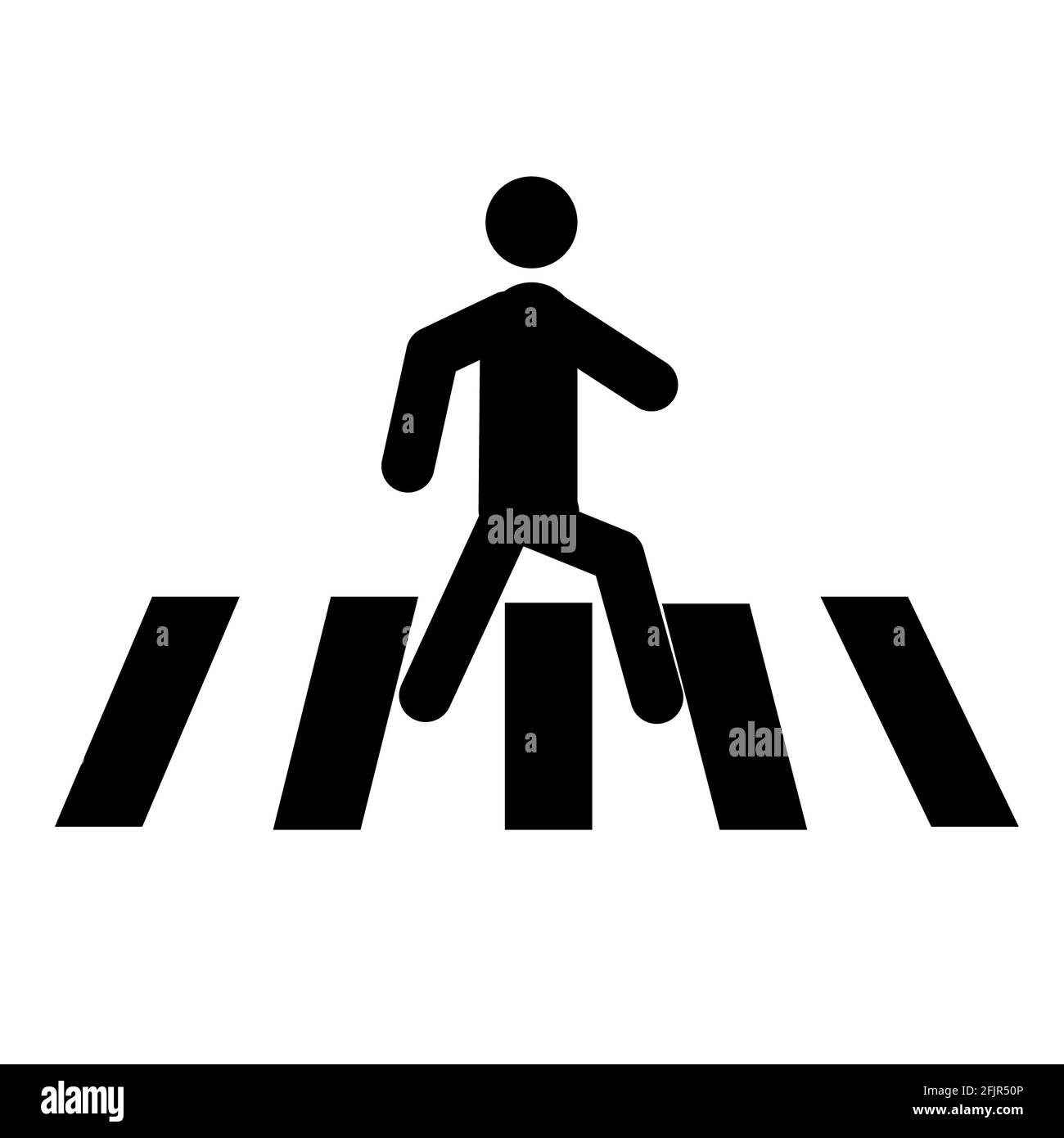 people crosswalk icon on white background. flat style. Pedestrian ...