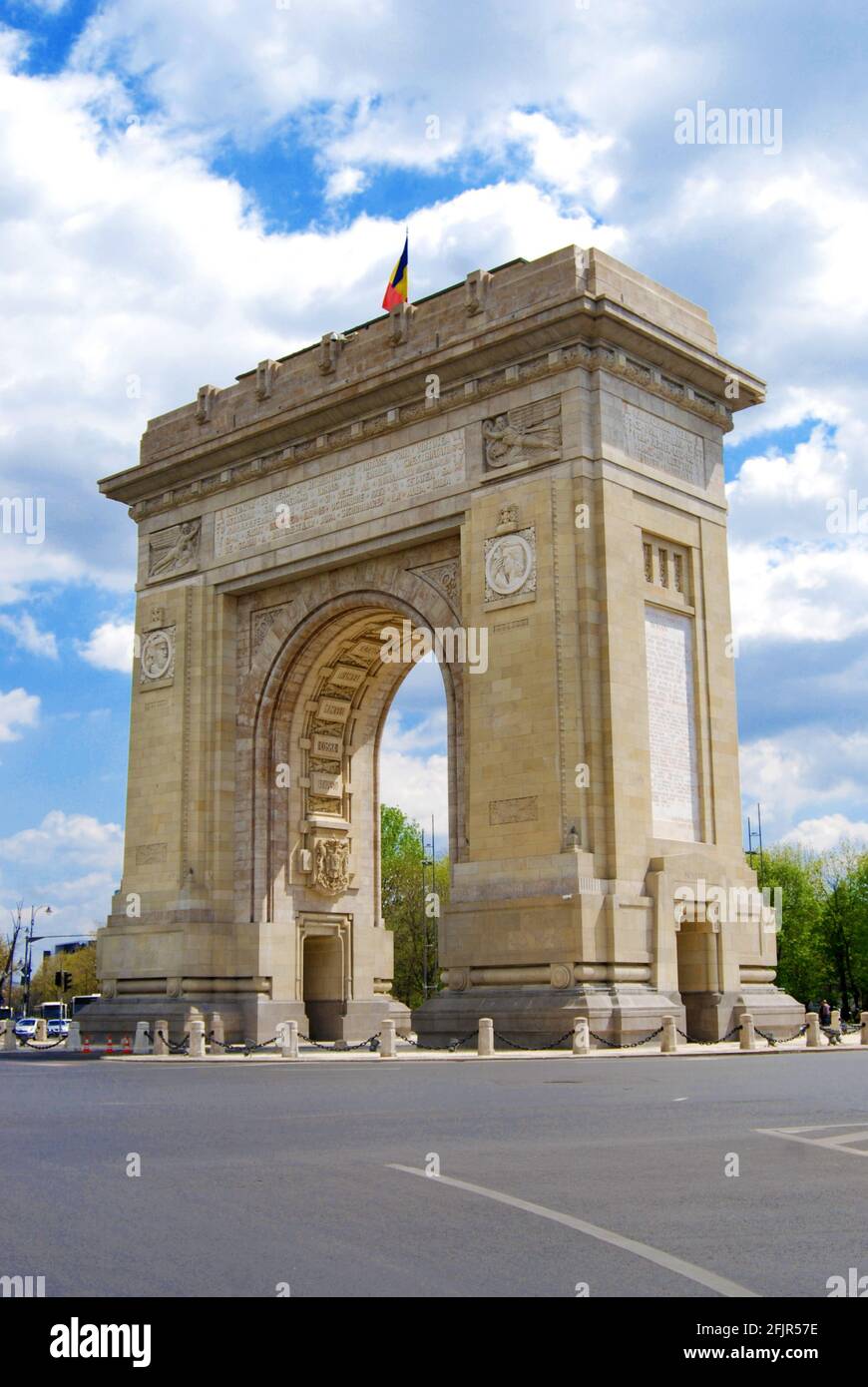 Bucharest Romania. Arch of Triumph Stock Photo - Alamy