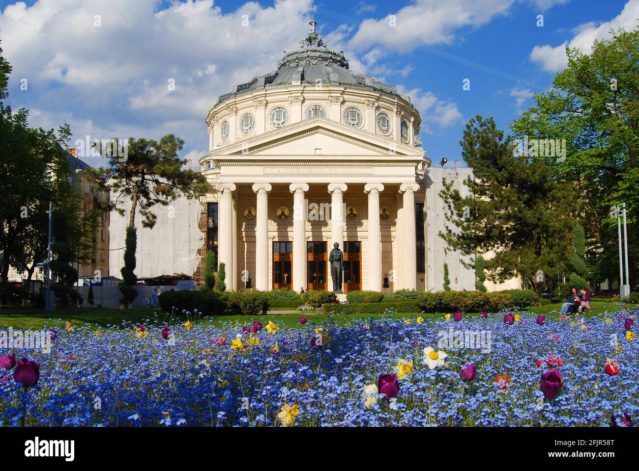 Bucharest. Romania. Ateneu Roman is a concert hall inaugurated in 1888 ...