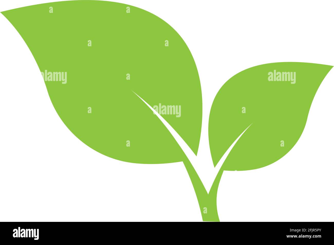 Leaf logo vector icon design template Stock Vector Image & Art - Alamy