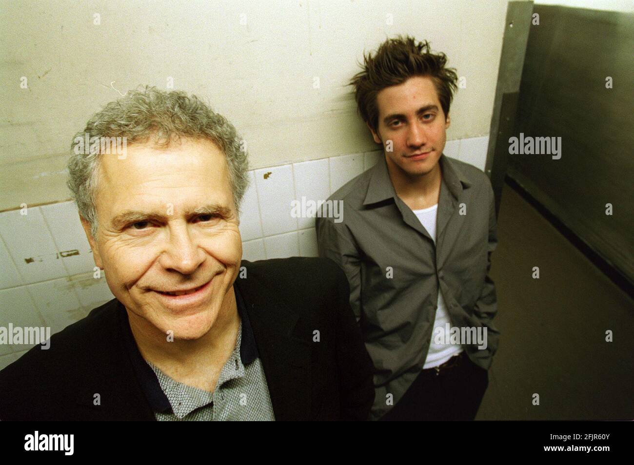 Jake Gyllenhaal and Homer Hickam from October Skies Stock Photo - Alamy