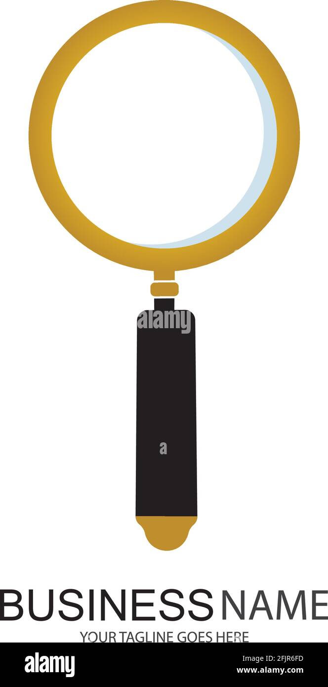 magnifying glass icon logo element illustration,magnifying glass symbol ...