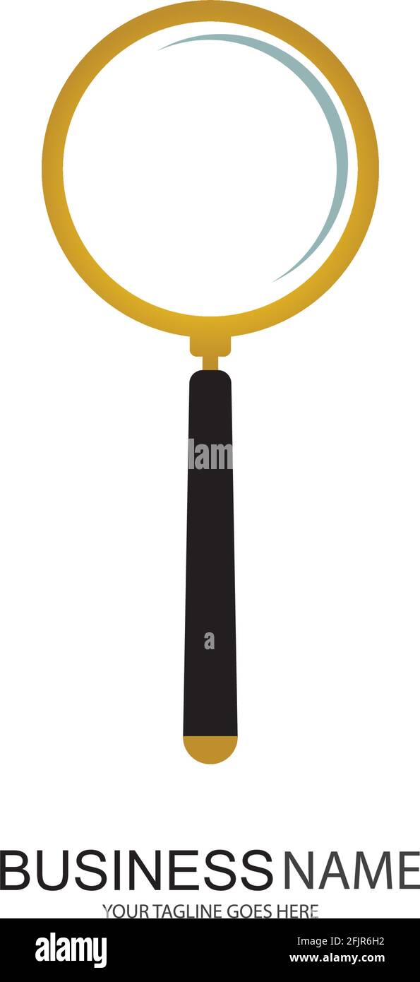 magnifying glass icon logo element illustration,magnifying glass symbol ...