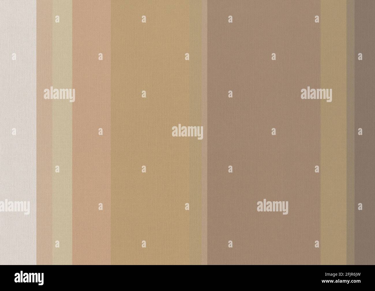 Cotton fabric texture printed with beige colored stripes. Background ...