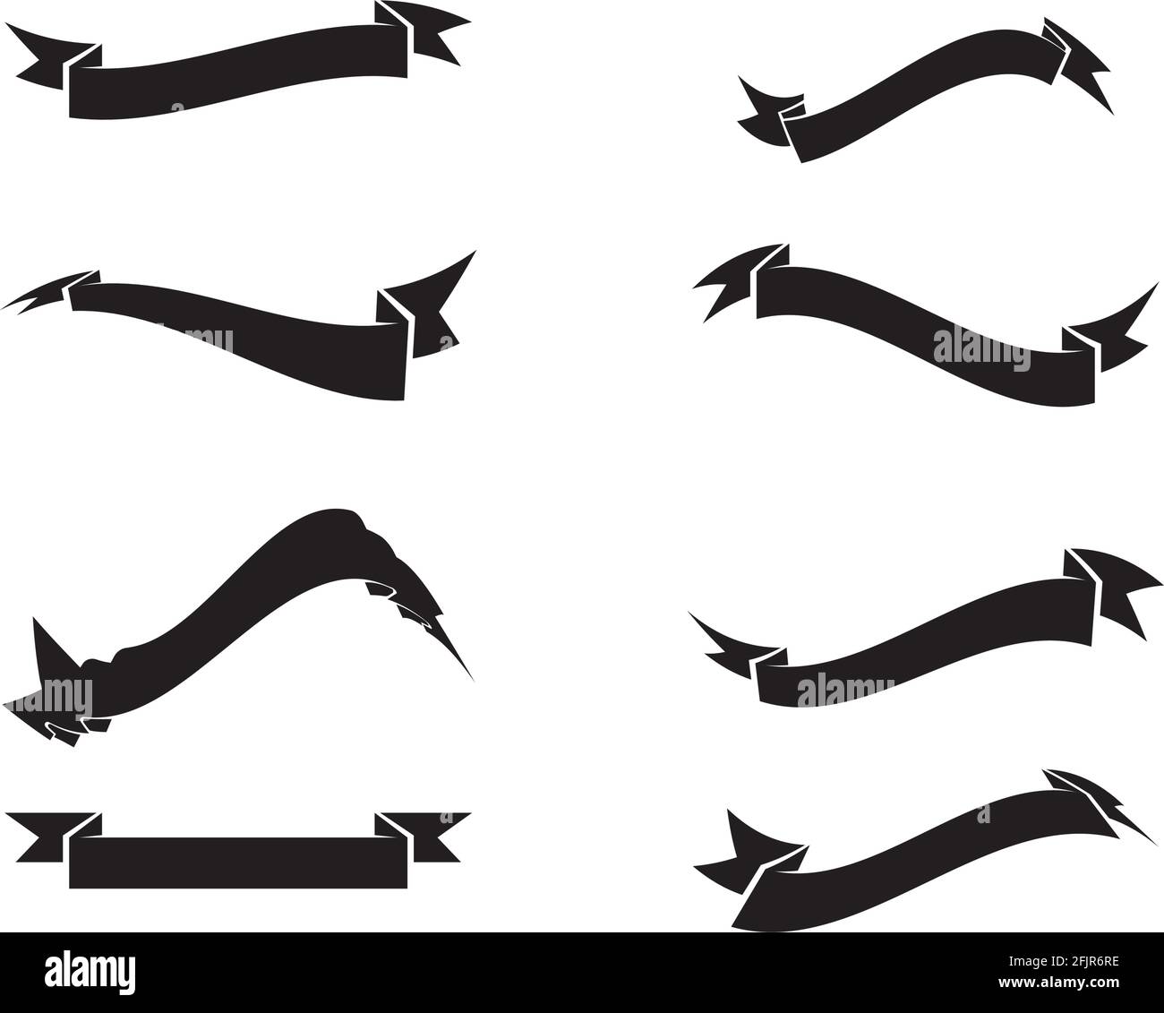 ribbon logo symbol and icon template Stock Vector Image & Art - Alamy