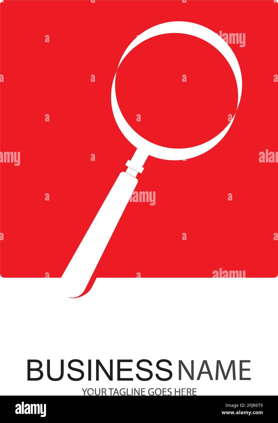 magnifying glass icon logo element illustration,magnifying glass symbol ...