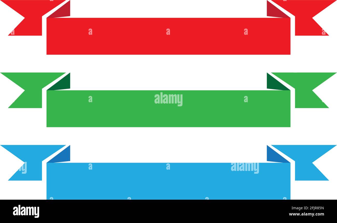 ribbon logo symbol and icon template Stock Vector Image & Art - Alamy