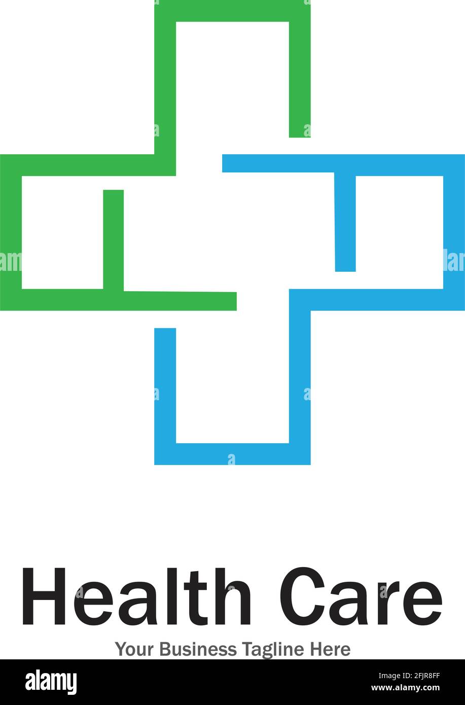 Modern cross logo. Health, medical icon template - Vector Stock Vector ...