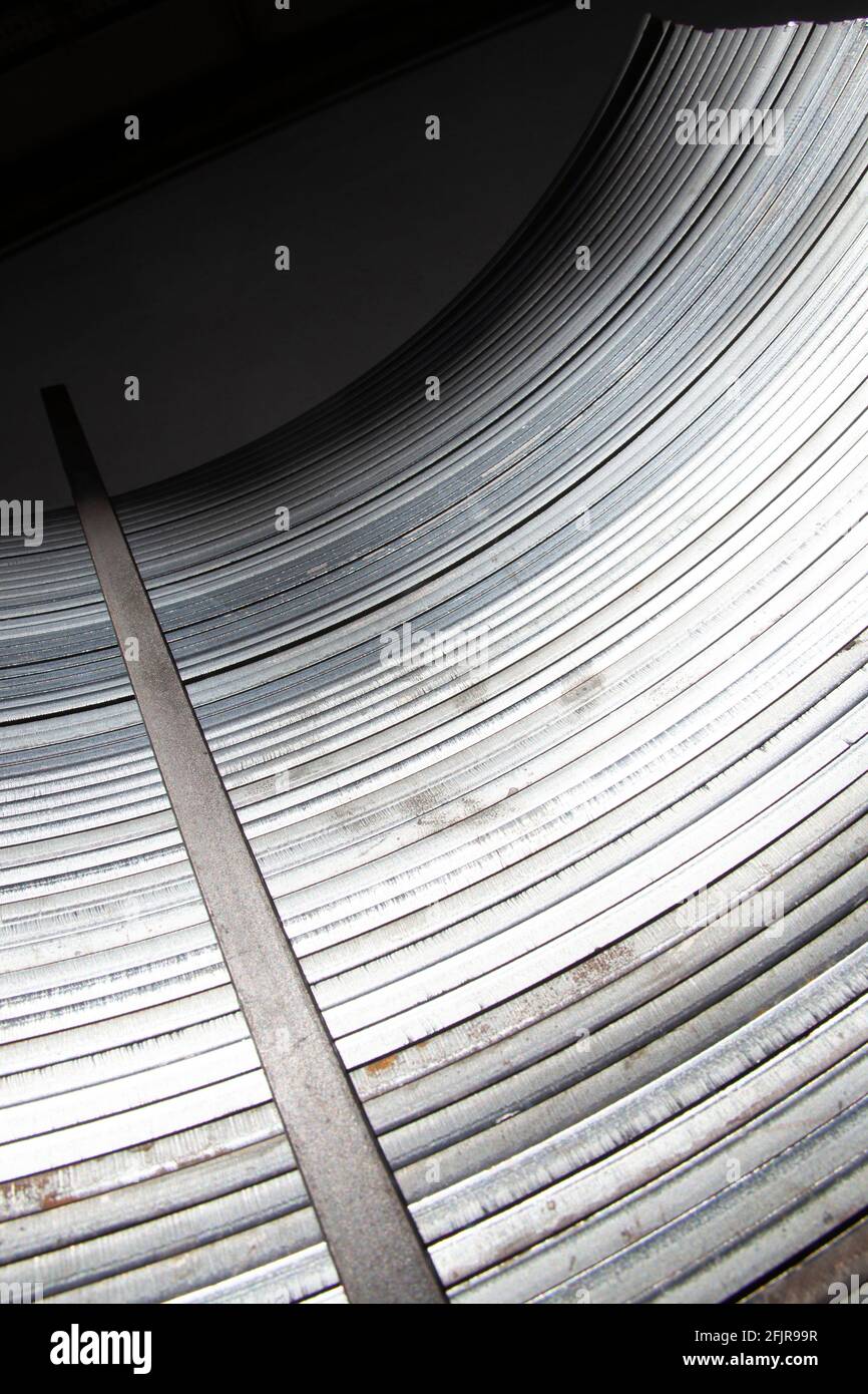 Steel plates in warehouse. Industrial background Stock Photo - Alamy
