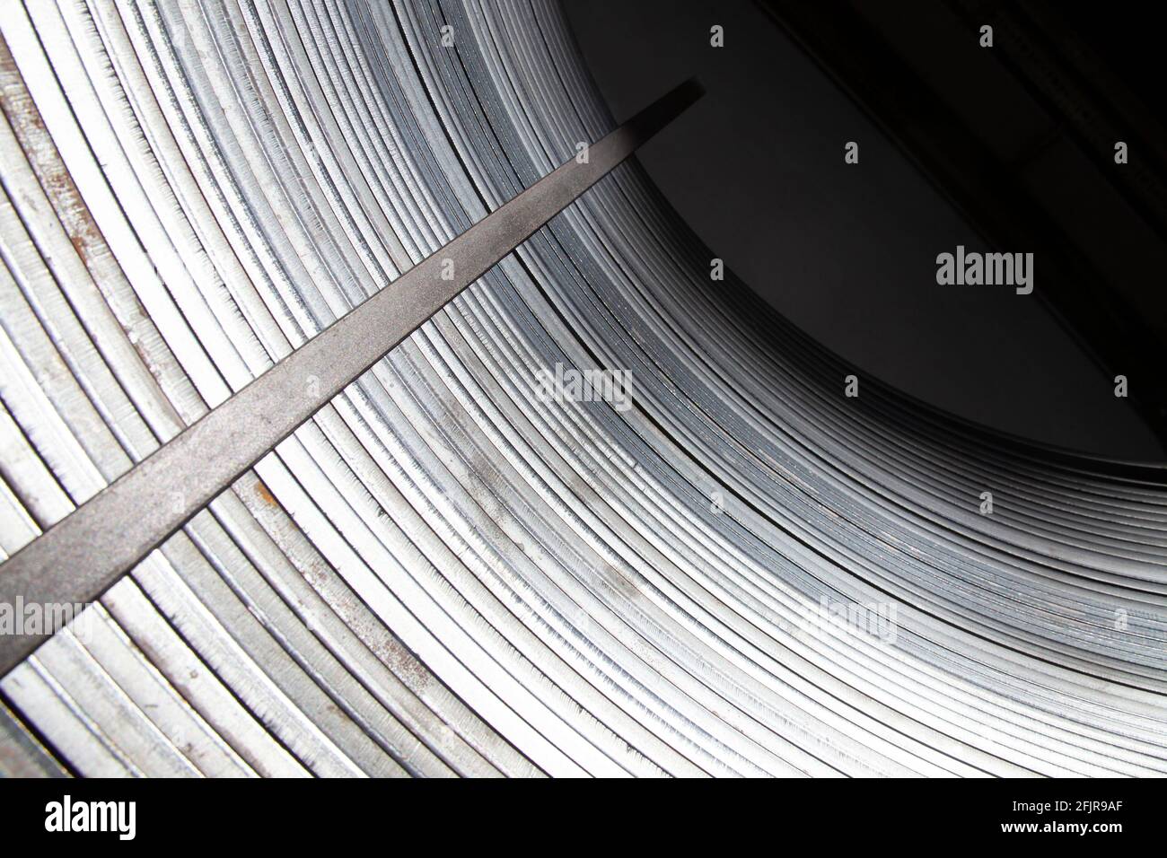 Steel plates in warehouse. Industrial background Stock Photo - Alamy