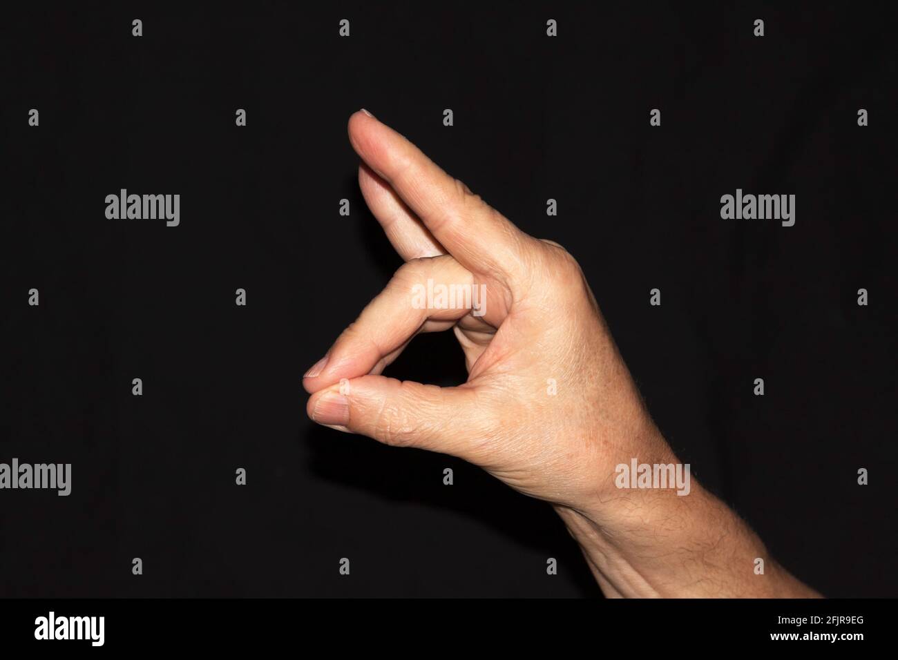 Muslim hand sign Stock Photo - Alamy