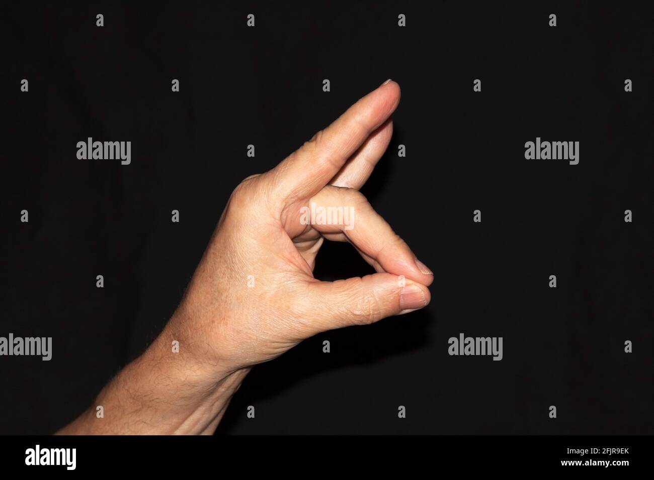 Muslim hand sign Stock Photo - Alamy