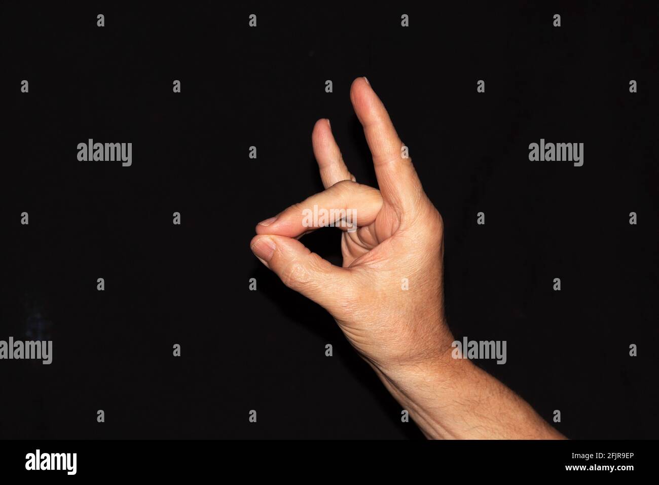 Muslim hand sign Stock Photo - Alamy