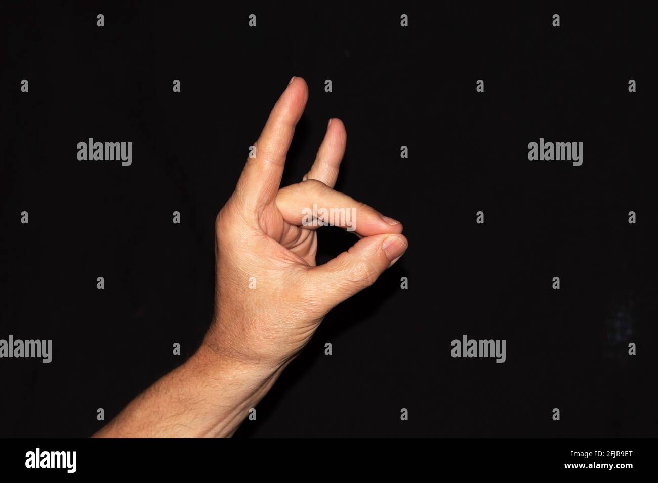 Muslim hand sign Stock Photo - Alamy