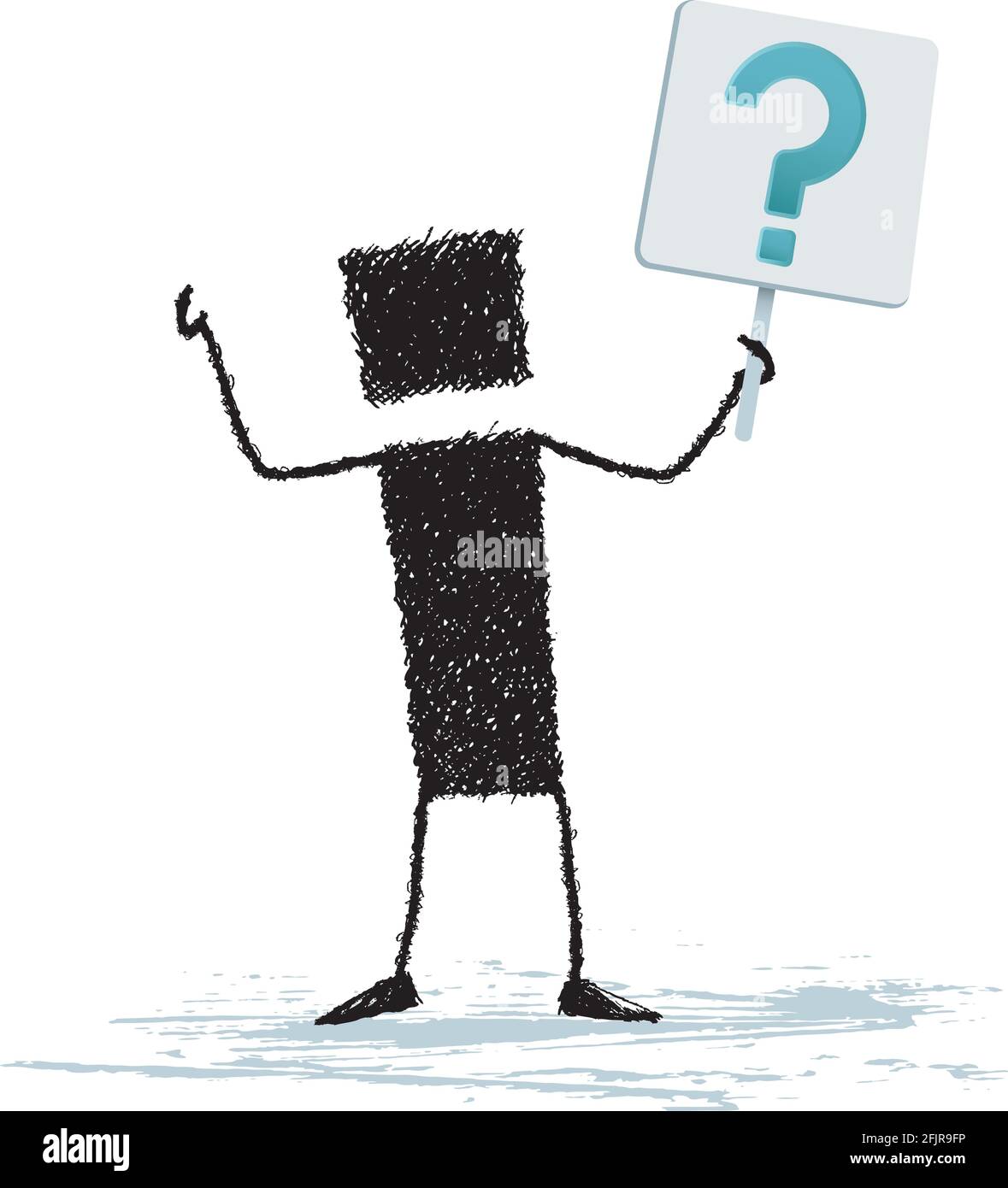 Figure question mark hi-res stock photography and images - Alamy