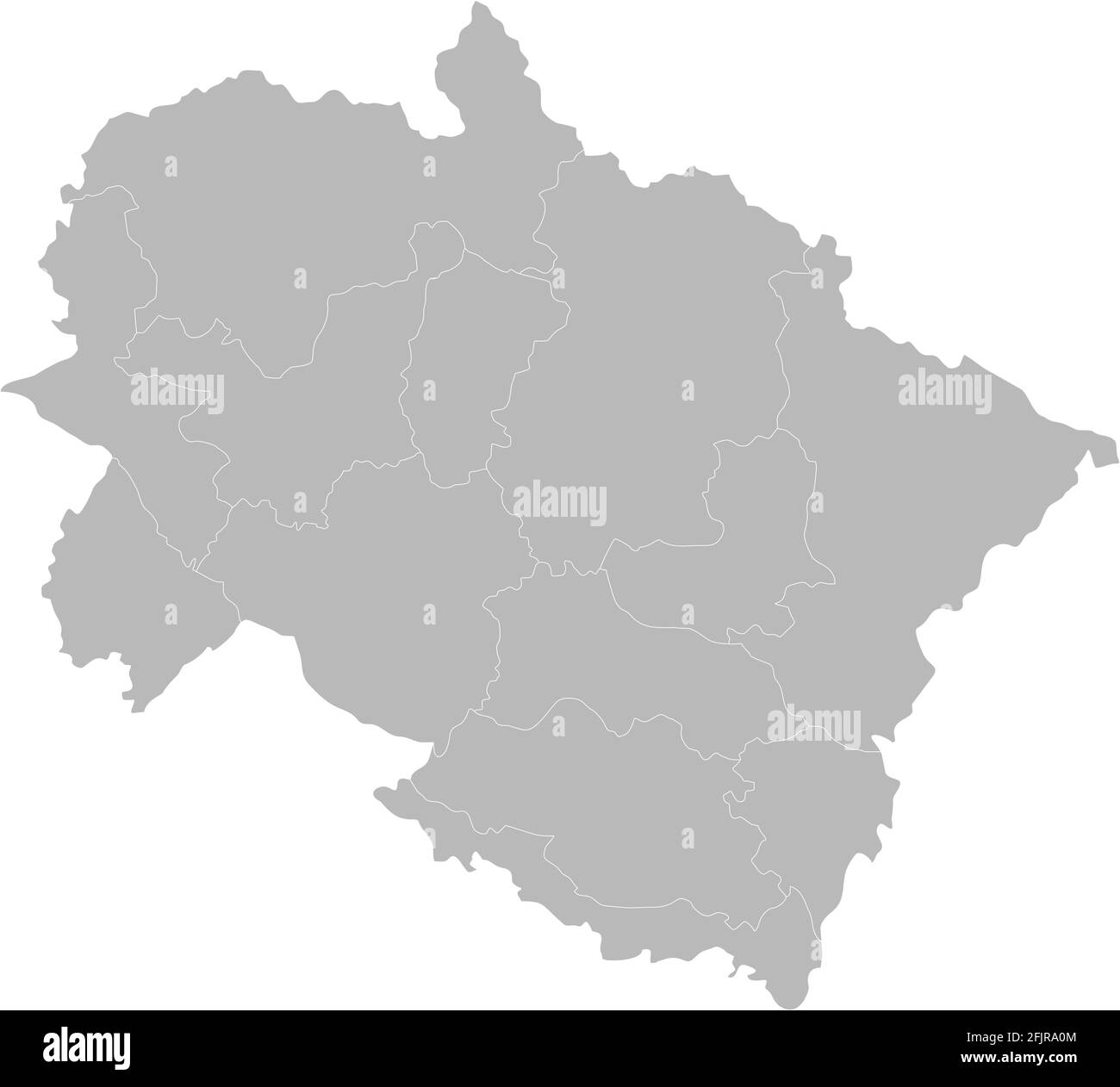 Uttarakhand District Map Uttarakhand State – Divisions And Districts