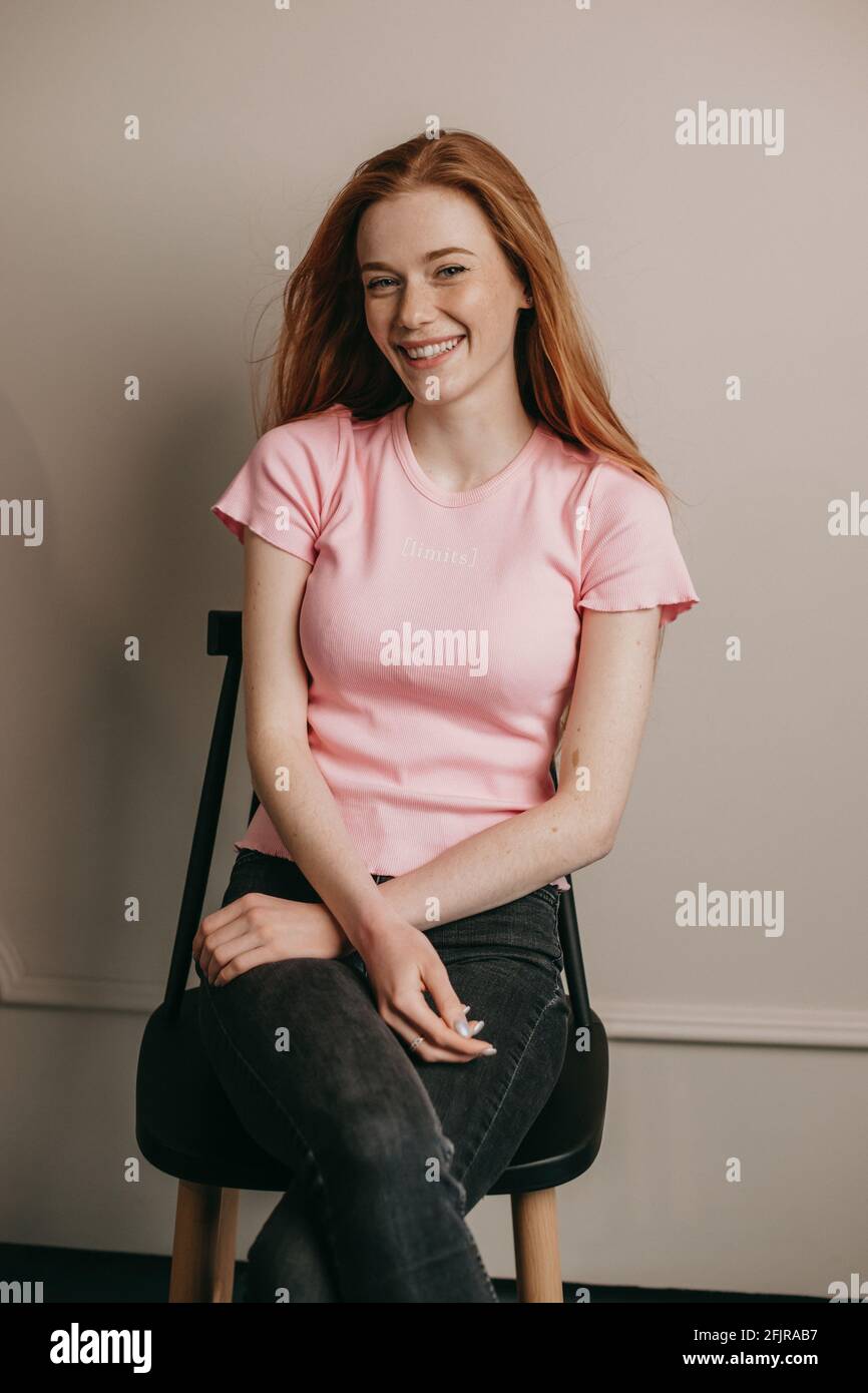 Ginger person talking hi-res stock photography and images - Alamy