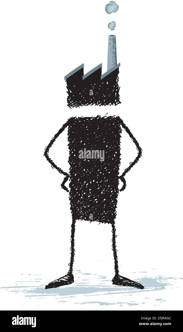 Stick figure illustration factory hi-res stock photography and images ...