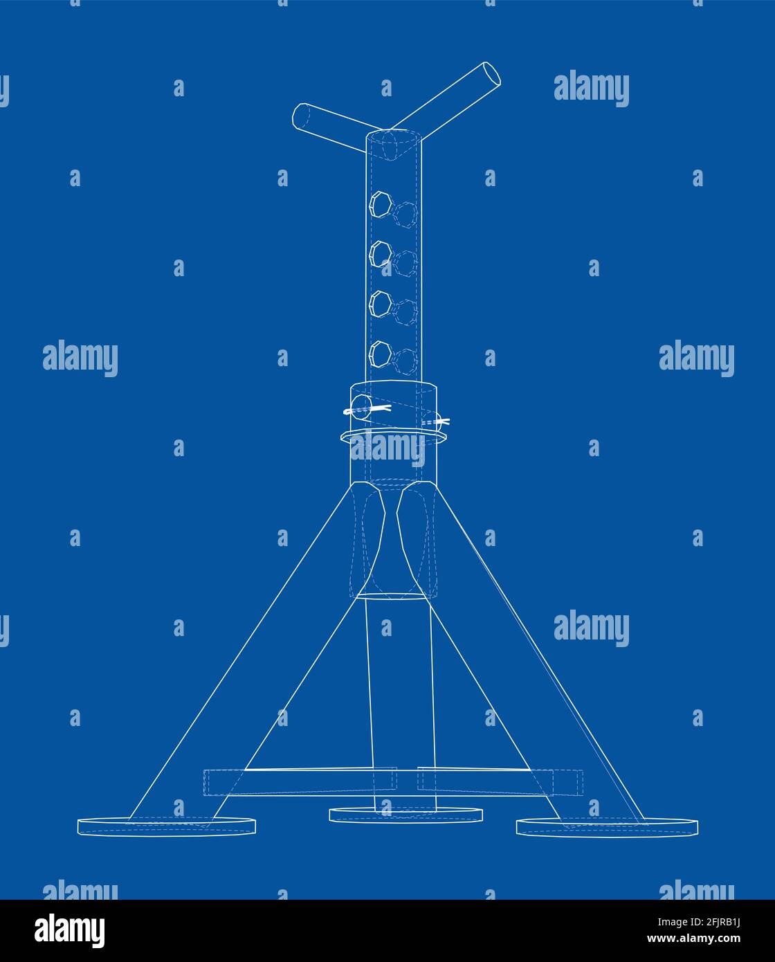 Axle stand isolated. Vector Stock Vector Image & Art - Alamy