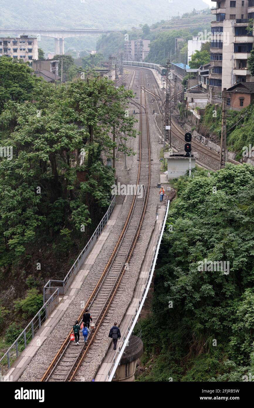 April 26, 2021, Chongqing, Chongqing, China: Ganshui Town, Qijiang ...