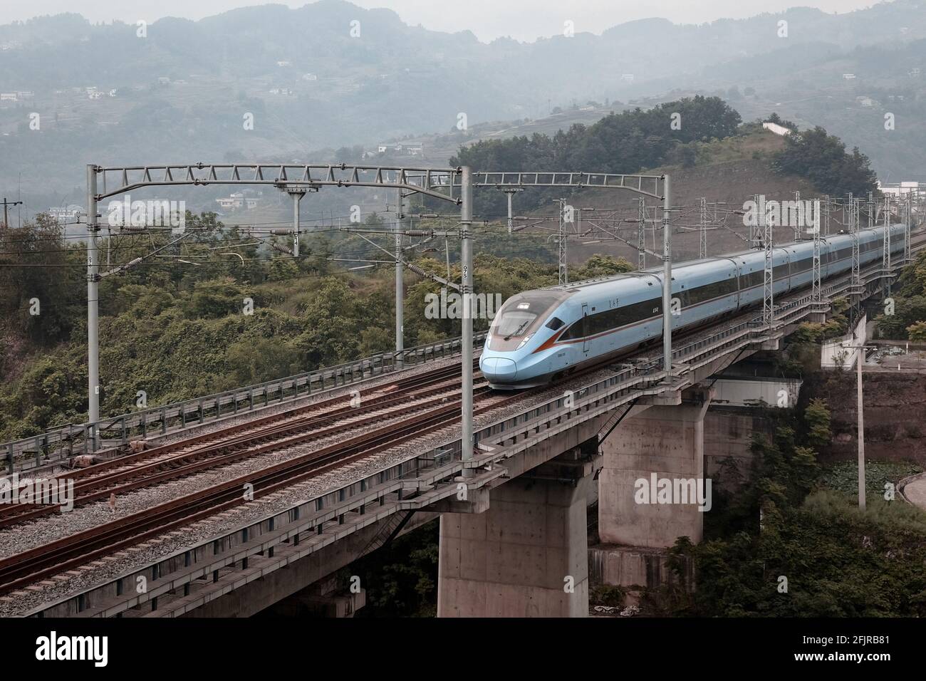 April 26, 2021, Chongqing, Chongqing, China: Ganshui Town, Qijiang ...