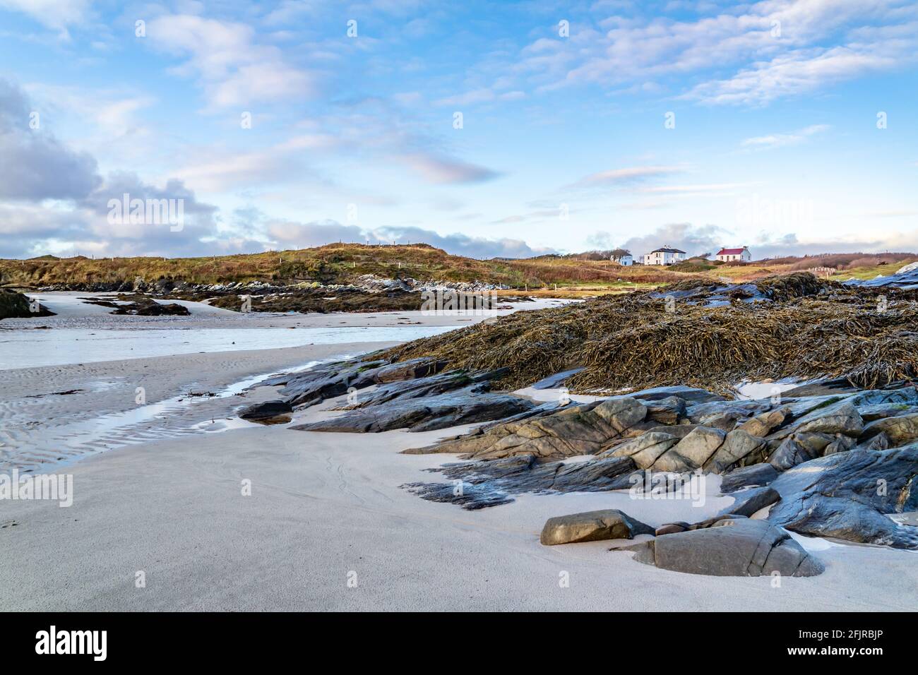 The coastline at Rossbeg in County Donegal during winter - Ireland ...