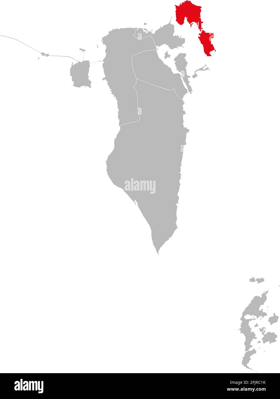 Bahrain Map Stock Vector Images - Alamy