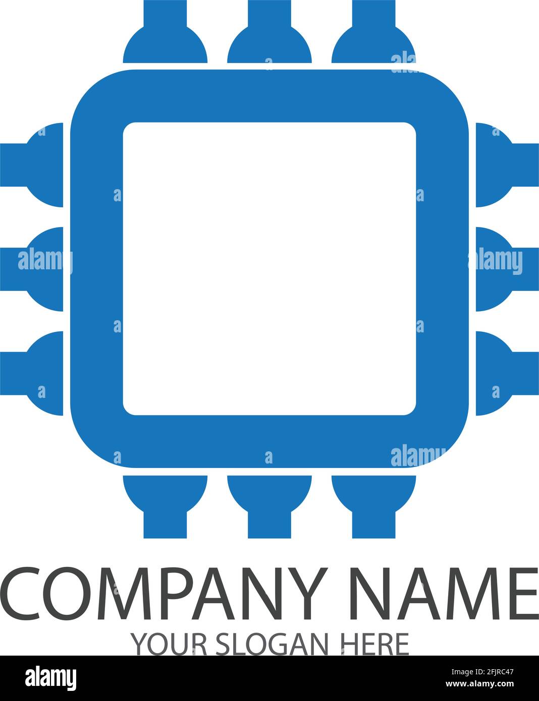 Cpu Simple Vector Icon Illustration Symbol Template Stock Vector Image