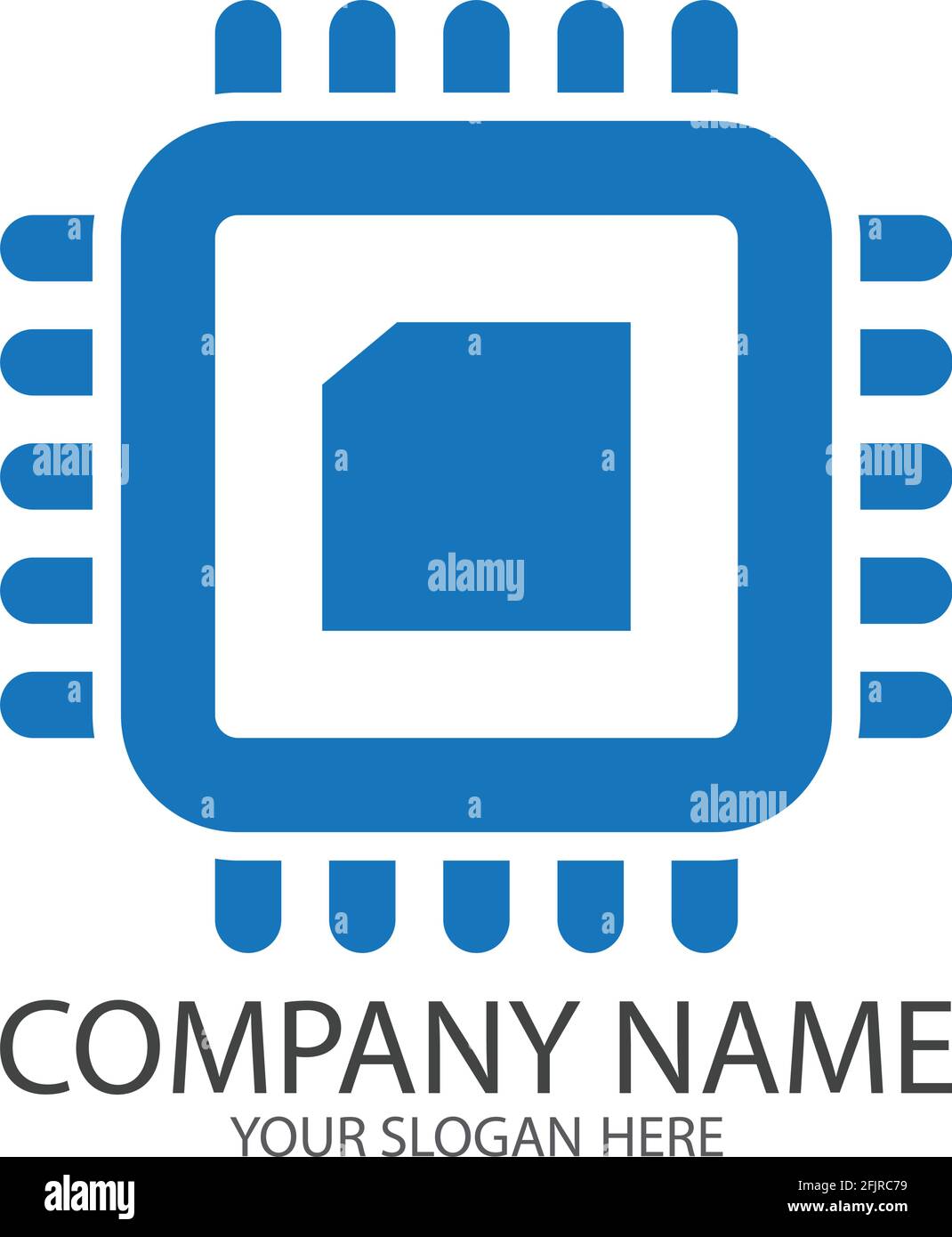 Cpu Simple Vector Icon Illustration Symbol Template Stock Vector Image