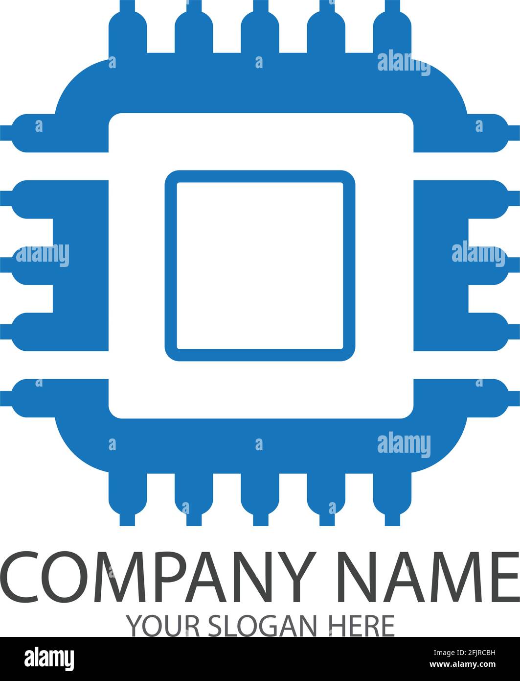 CPU simple vector icon illustration symbol template Stock Vector Image ...