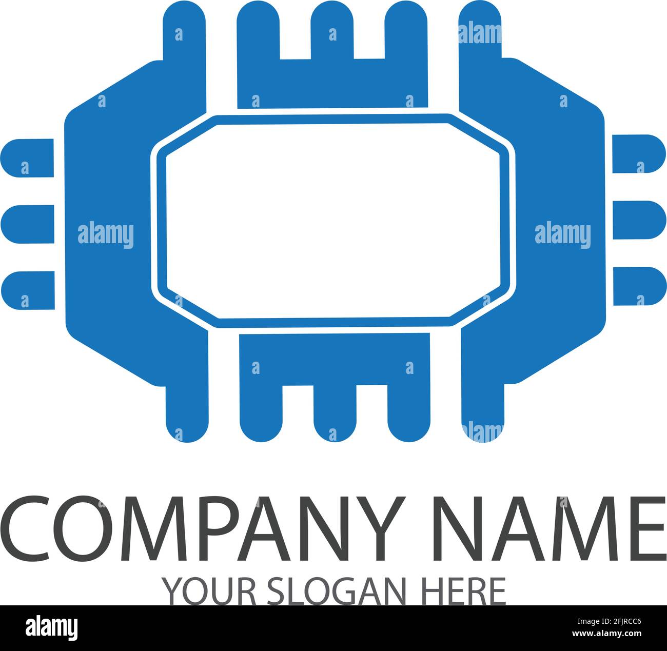 CPU simple vector icon illustration symbol template Stock Vector Image ...