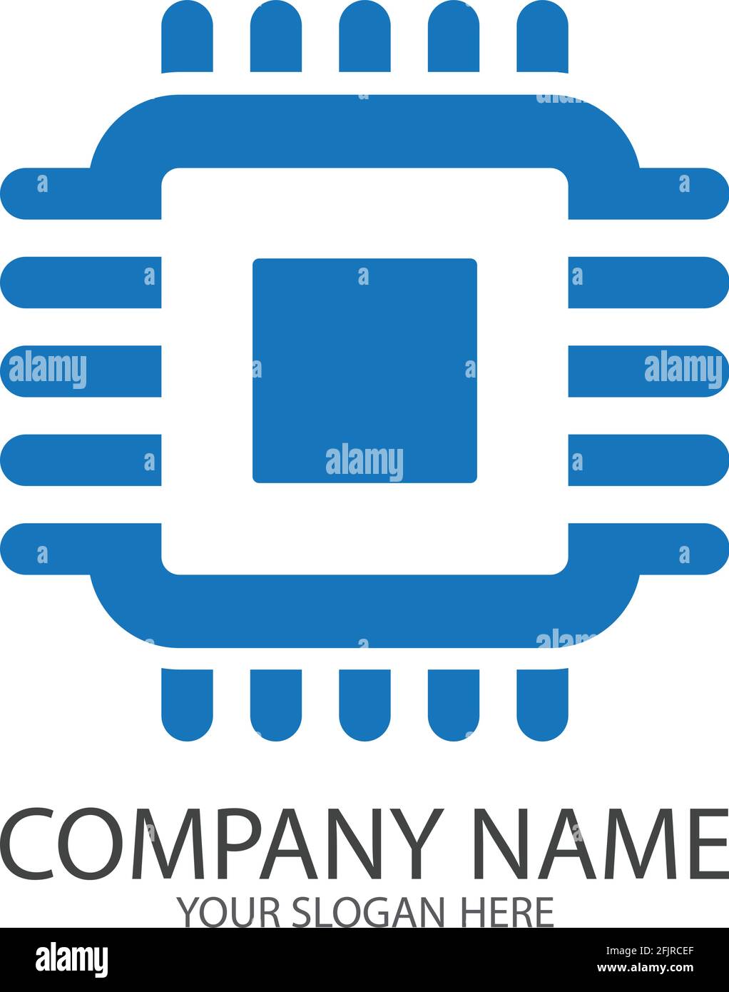 CPU simple vector icon illustration symbol template Stock Vector Image ...