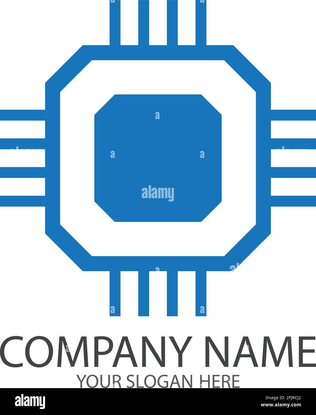 Cpu Simple Vector Icon Illustration Symbol Template Stock Vector Image