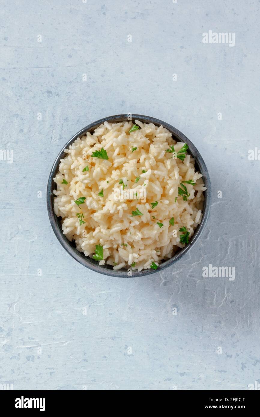 Rice, shot from the top Stock Photo - Alamy