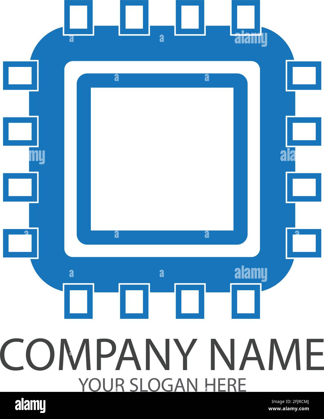 CPU simple vector icon illustration symbol template Stock Vector Image ...